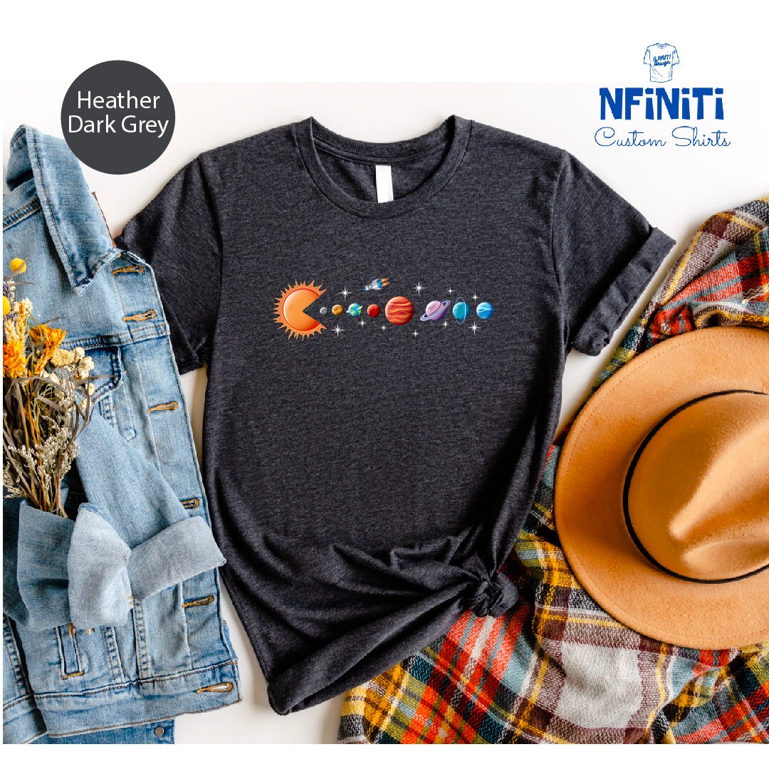 Solar System Shirt, Solar System Tee, Galaxy Shirt, Planet Shirts ...