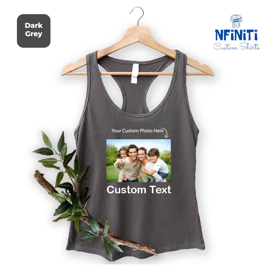 Custom Photo Tank Top, Custom Tank Top, Personalized Tank Top, Family ...