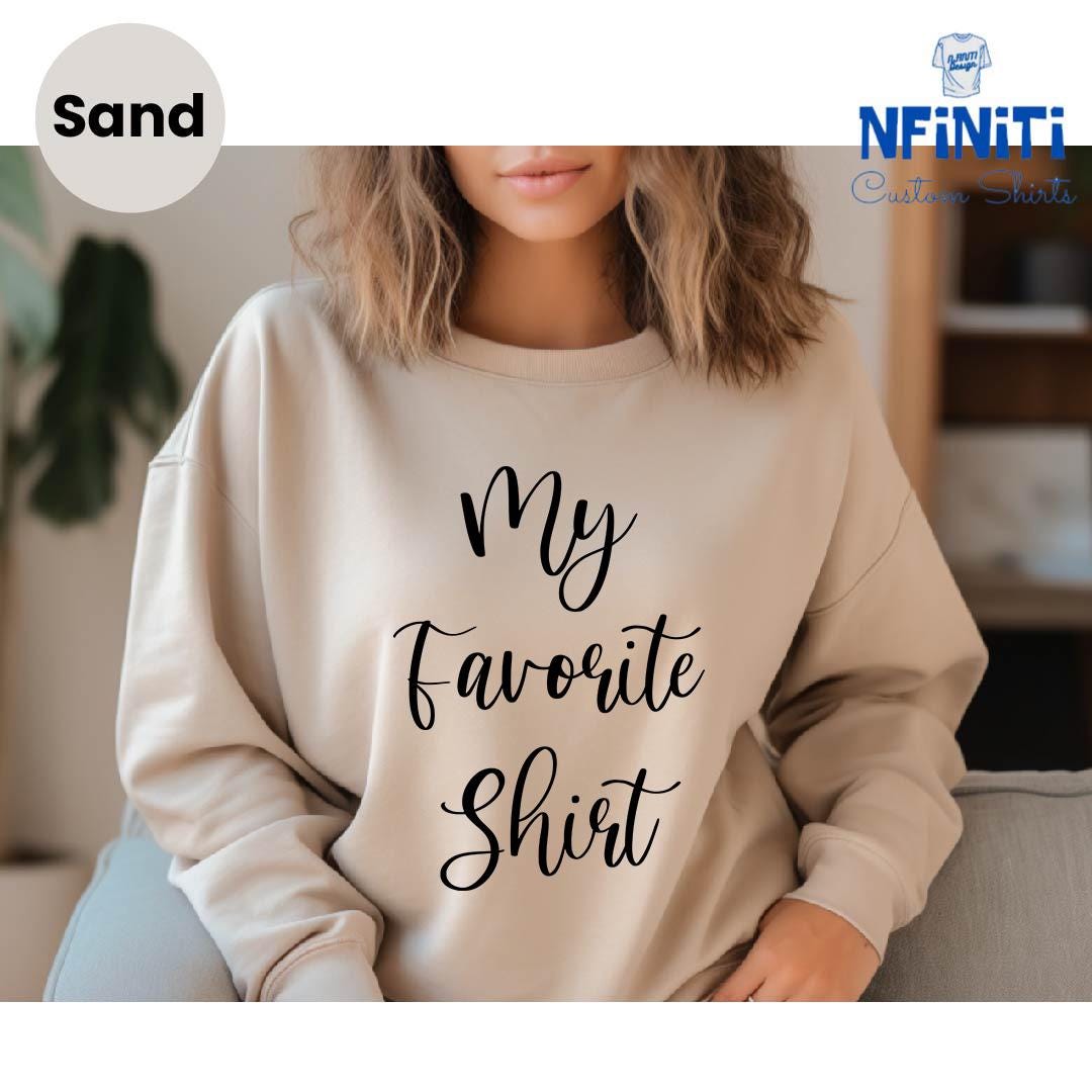Custom Text Sweatshirt: Personalized Long Sleeve Shirt - Etsy