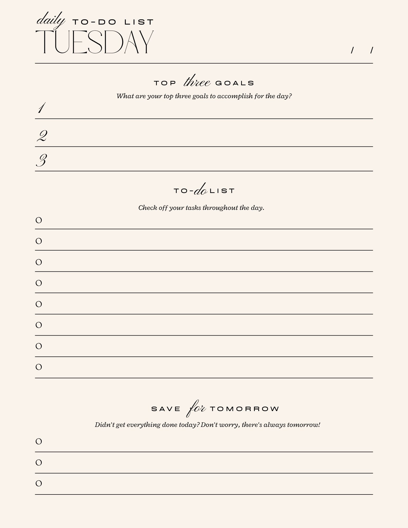 Printable to Do List | Daily, Weekly To-do Pdf Planner Checklist | Us ...
