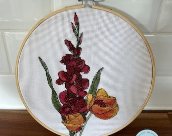 December Birth Month Flowers Cross Stitch Pattern PDF - Etsy