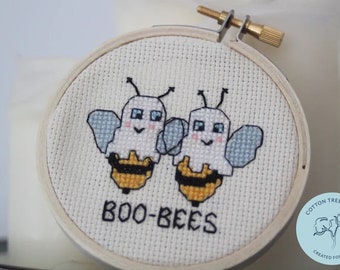 Boo Bees Cross Stitch Pattern - Etsy