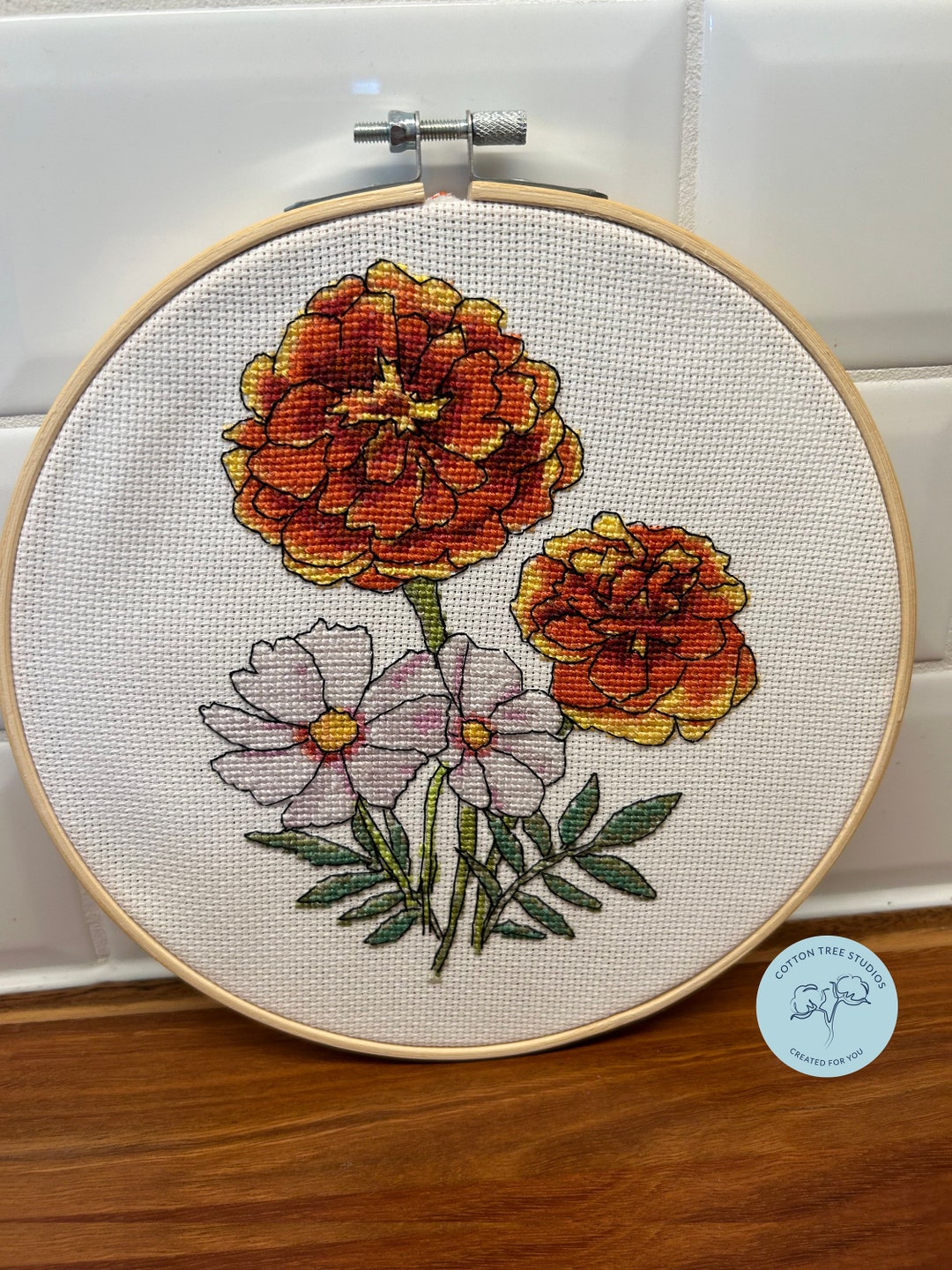 October Birth Month Flower Cross Stitch Pattern PDF - Etsy