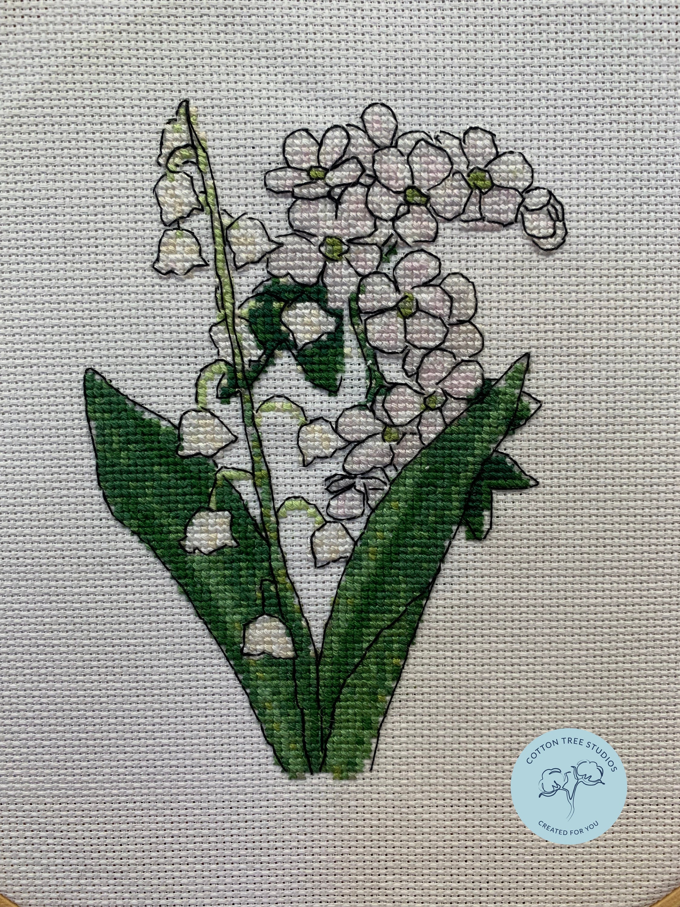 May Birth Flowers Cross Stitch Pattern PDF - Etsy
