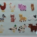 Farm Animal Mini Cross Stitch Pattern PDF - Etsy