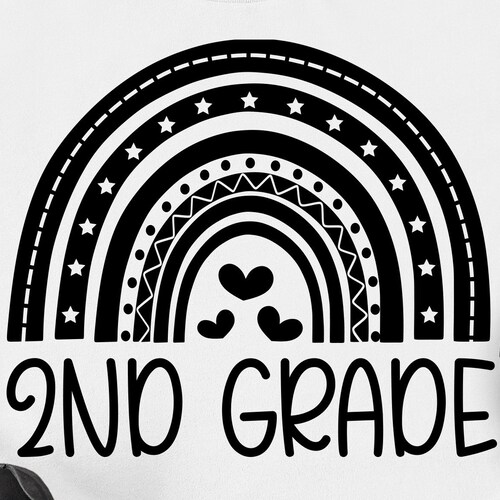 Second Grade SVG Back to School SVG 2nd Grade Shirt | Etsy