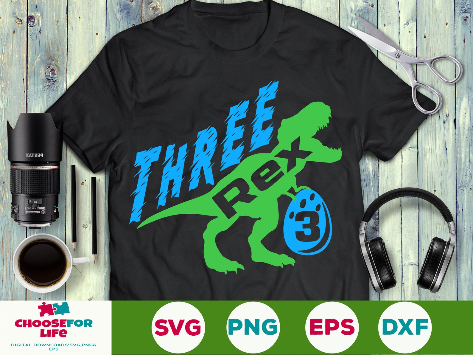 Three Rex SVG Birthday Boy Svg Dinosaur Birthday Svg Third Birthday Svg ...