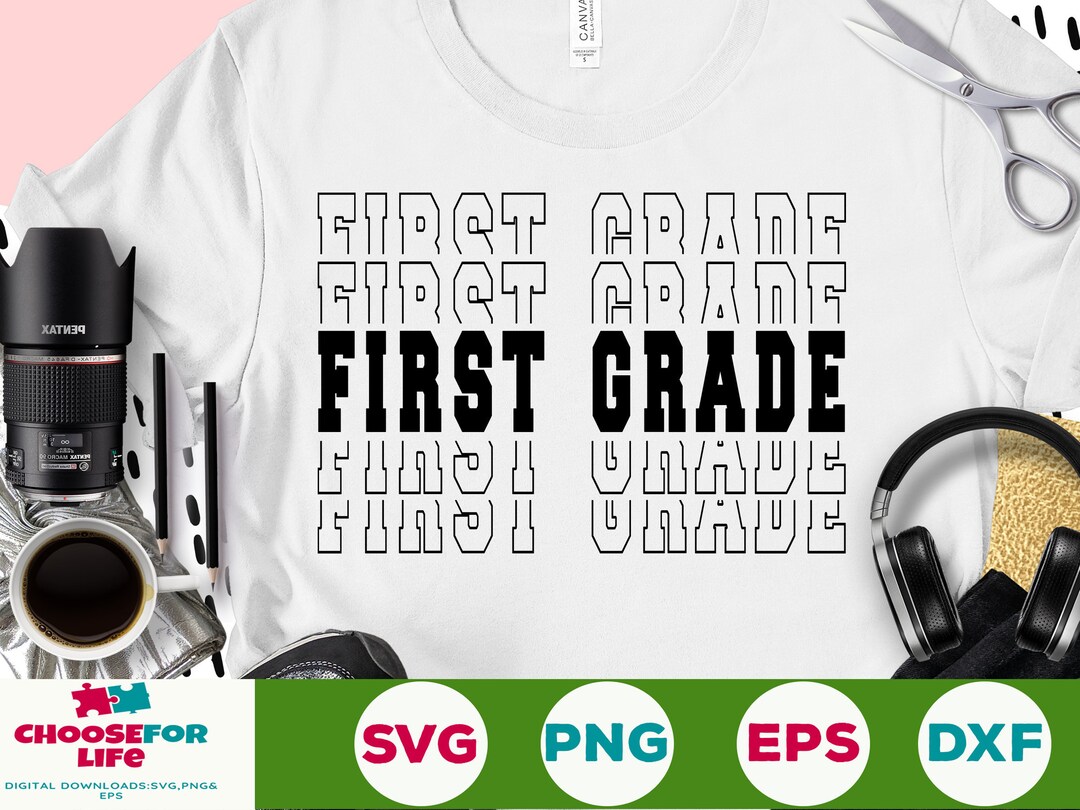 Back to School 1st Grade Svg Teacher SVG Hello First Grade SVG Watch ...