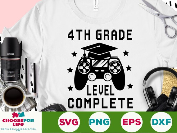 Fourth Grade Level Complete SVG 4th Grade Svg Graduation Video - Etsy