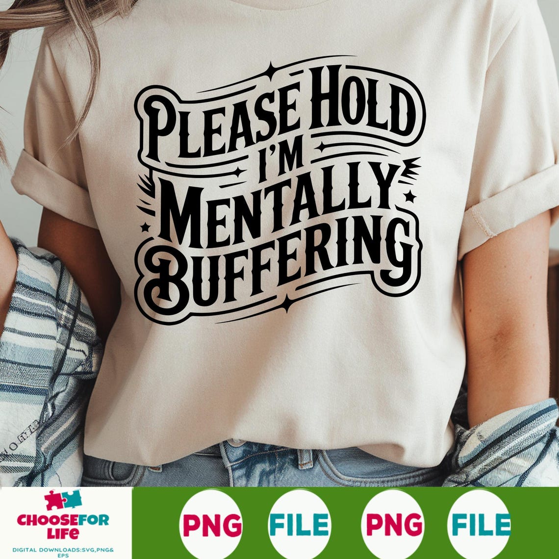 Please Hold I Am Mentally Buffering PNG Funny Sarcastic Mental Health ...