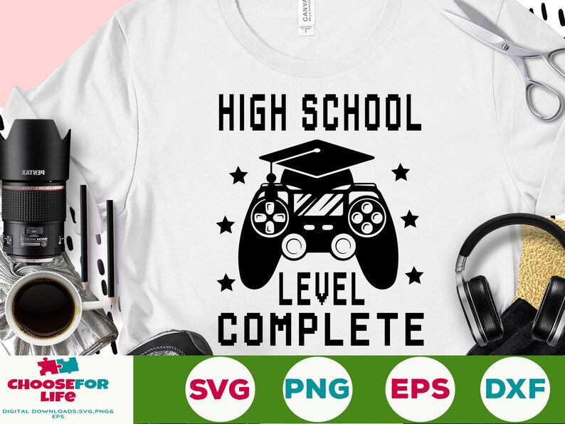 High School Level Complete SVG Graduation Video Game Svg High - Etsy
