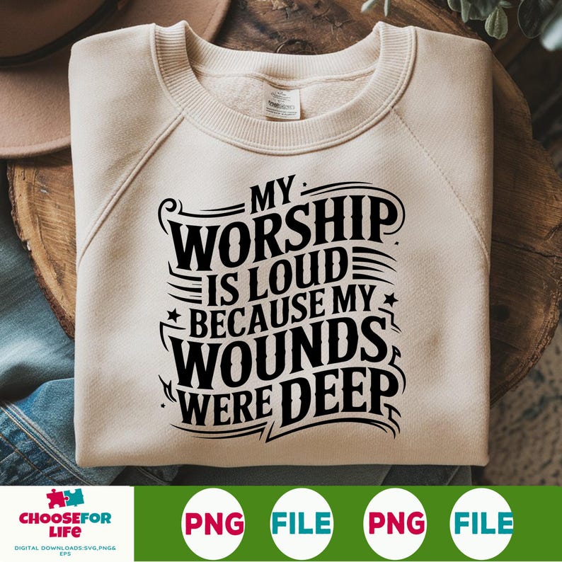 My Worship is Loud PNG Jesus Faith Based Christian Design Bible Verse ...