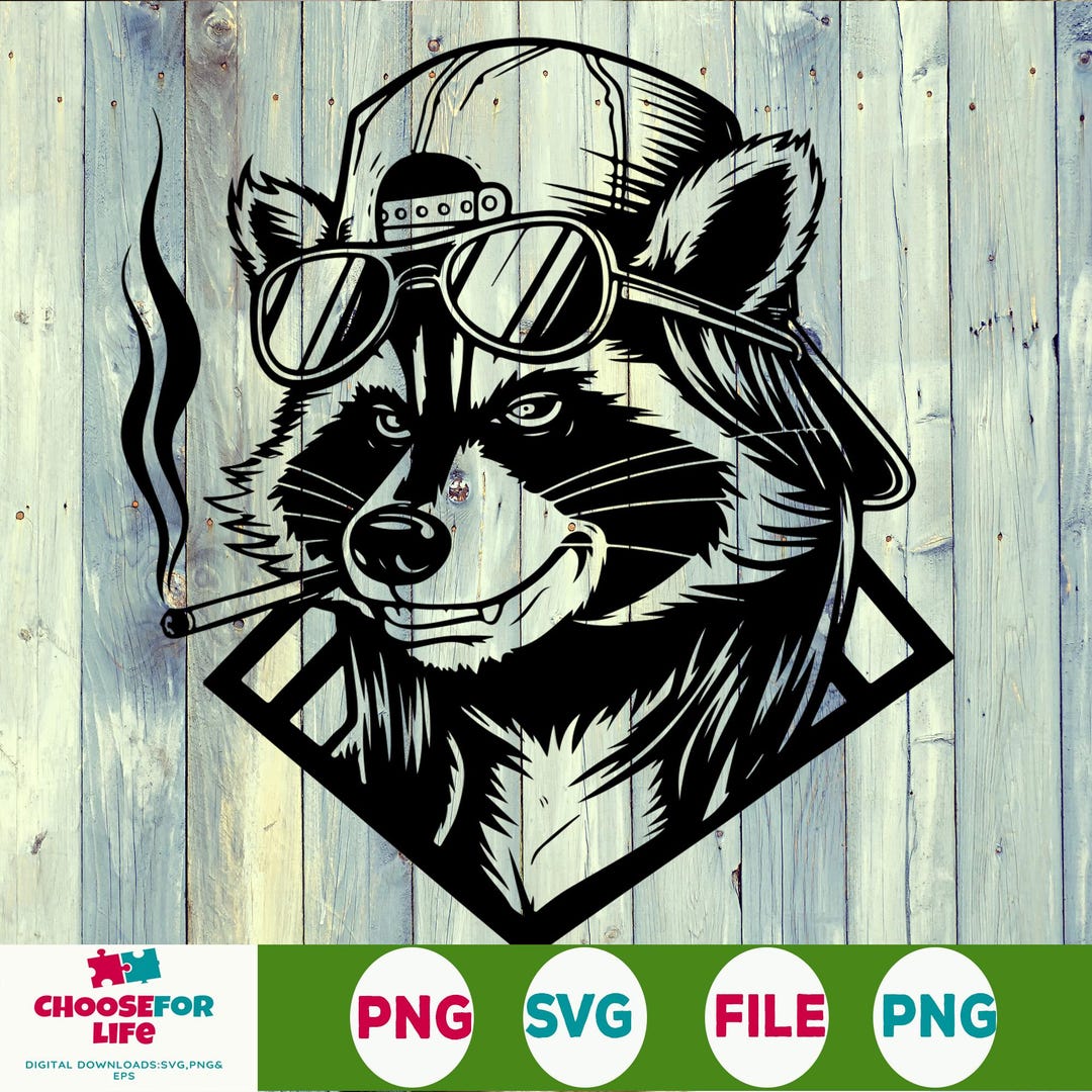 Possum Mullet With Sunglasses Smoking SVG PNG, Cool Possum Trucker Hat ...