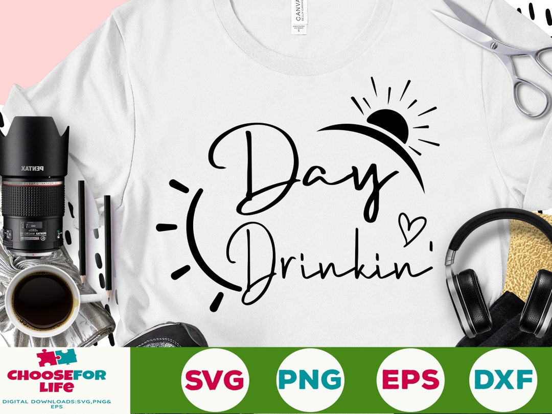 Day Drinking SVG Funny Summer Svg Camping Svg Day Drinkin Svg With Sun ...