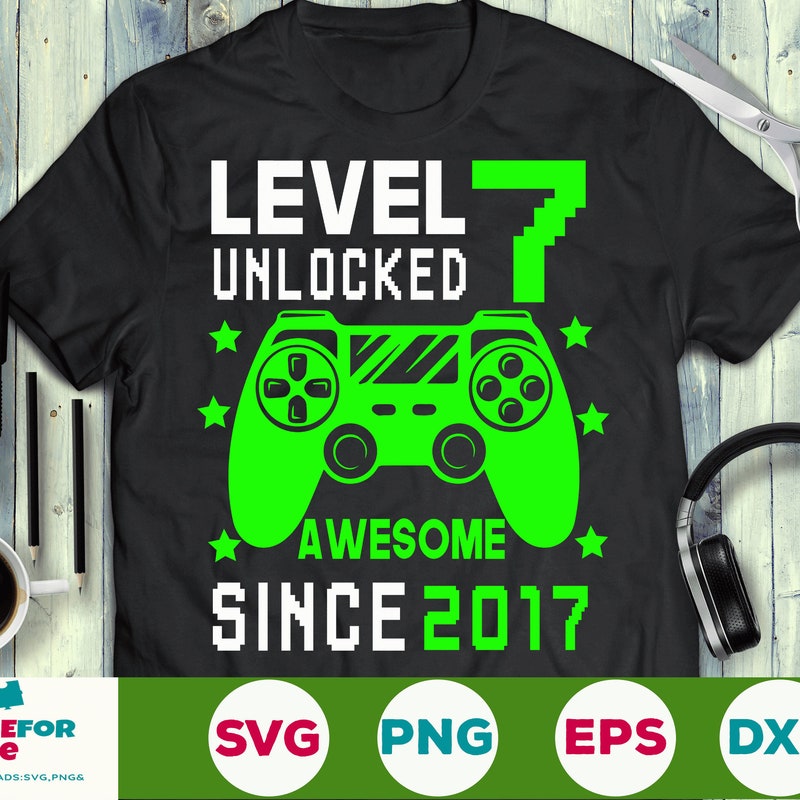 Level 7 Unlocked Svg - Etsy