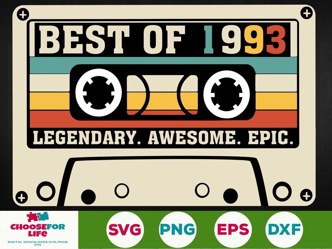 30th Birthday Svg, 30th Vintage Birthday Shirt, Vintage 1993 Svg, 1993 ...