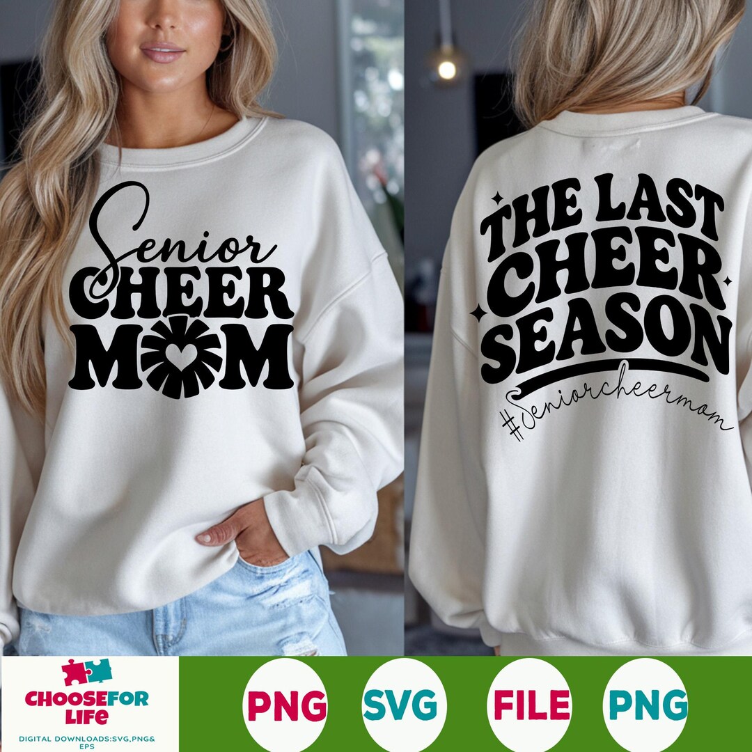 The Last Cheer Season SVG PNG for Senior Cheer Mom 2026, Cheer Mom SVG ...