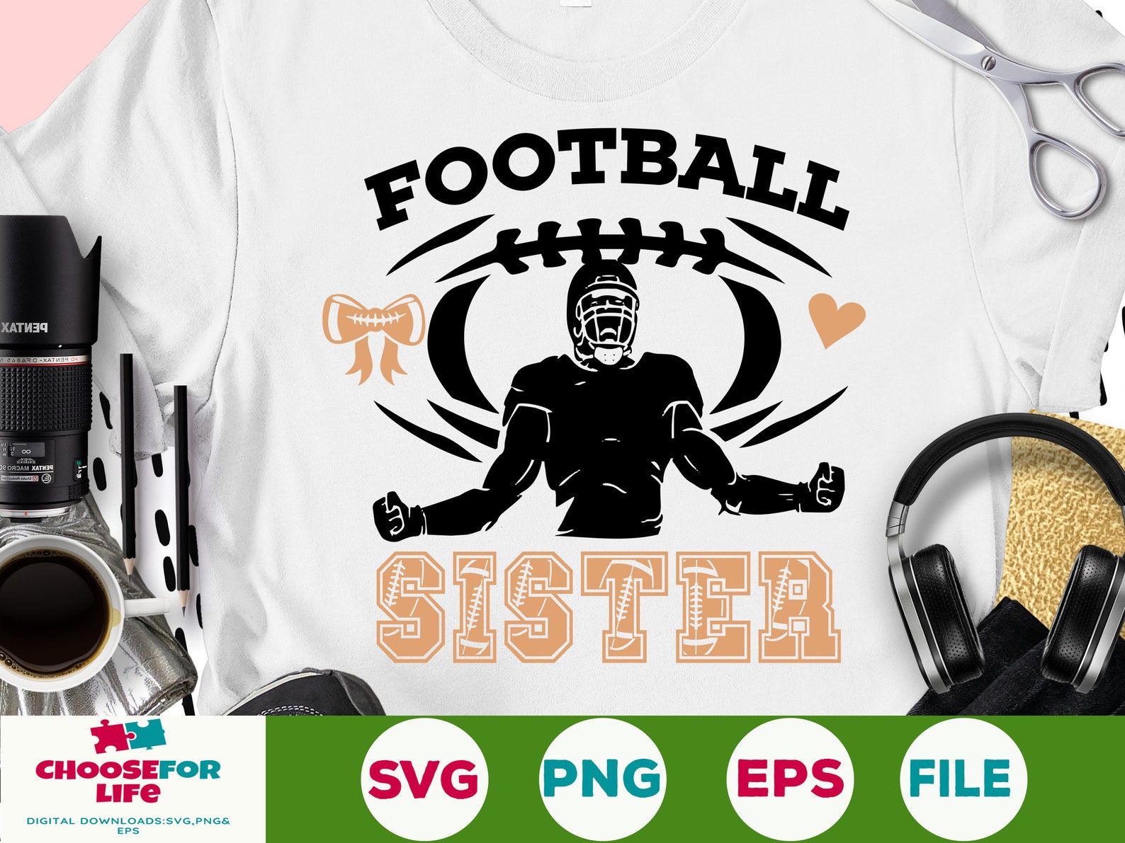 Football SVG PNG, Football Sister Svg, That's My Brother SVG, Family ...