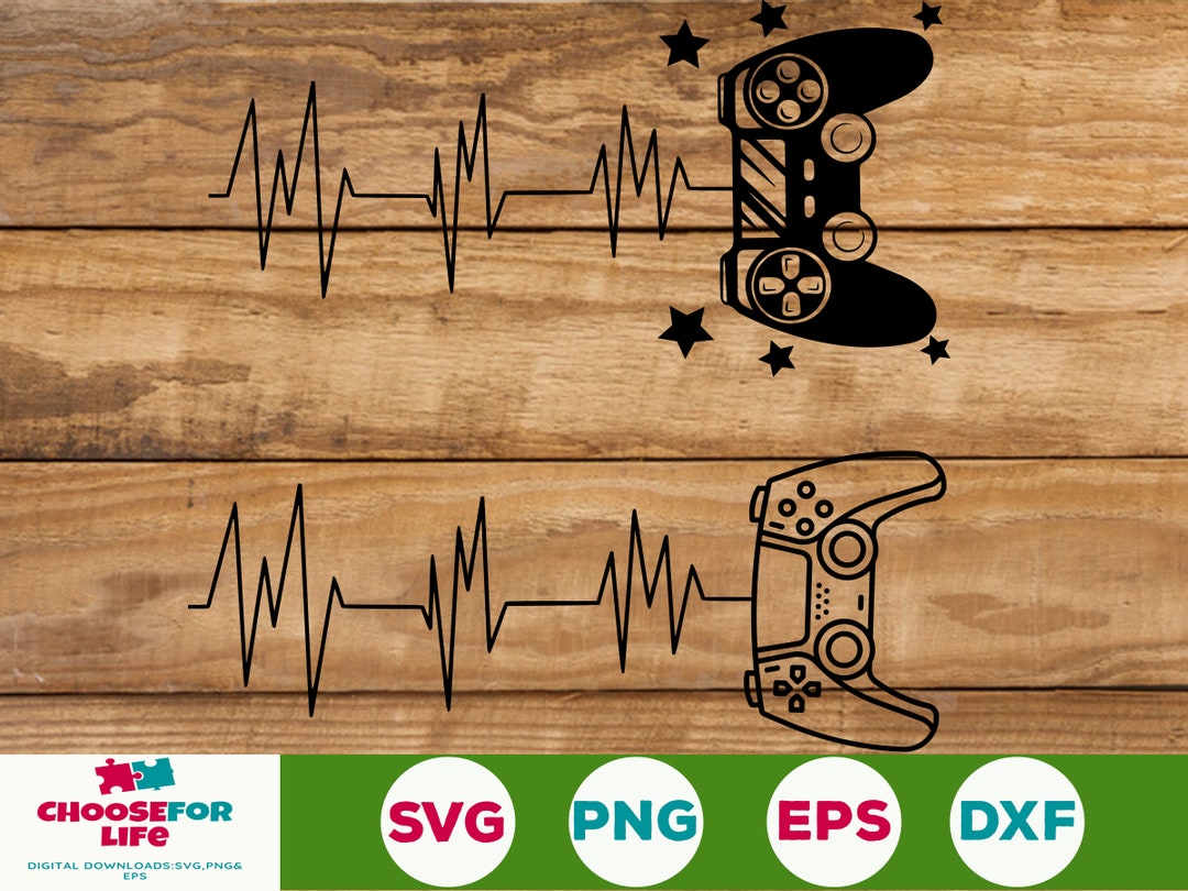 Heart Beat SVG Gamer Heartbeat Svg Game Control Heartbeat Svg Video ...