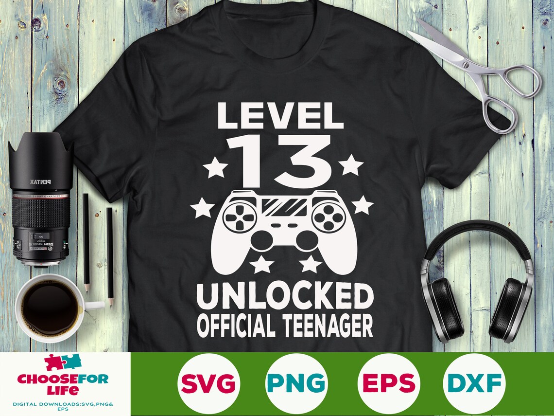 Level 13 Unlocked Official Teenager 13th Birthday Video Game - Etsy