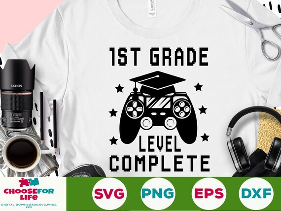 First Grade Level Complete SVG 1st Grade Svg Graduation Video - Etsy