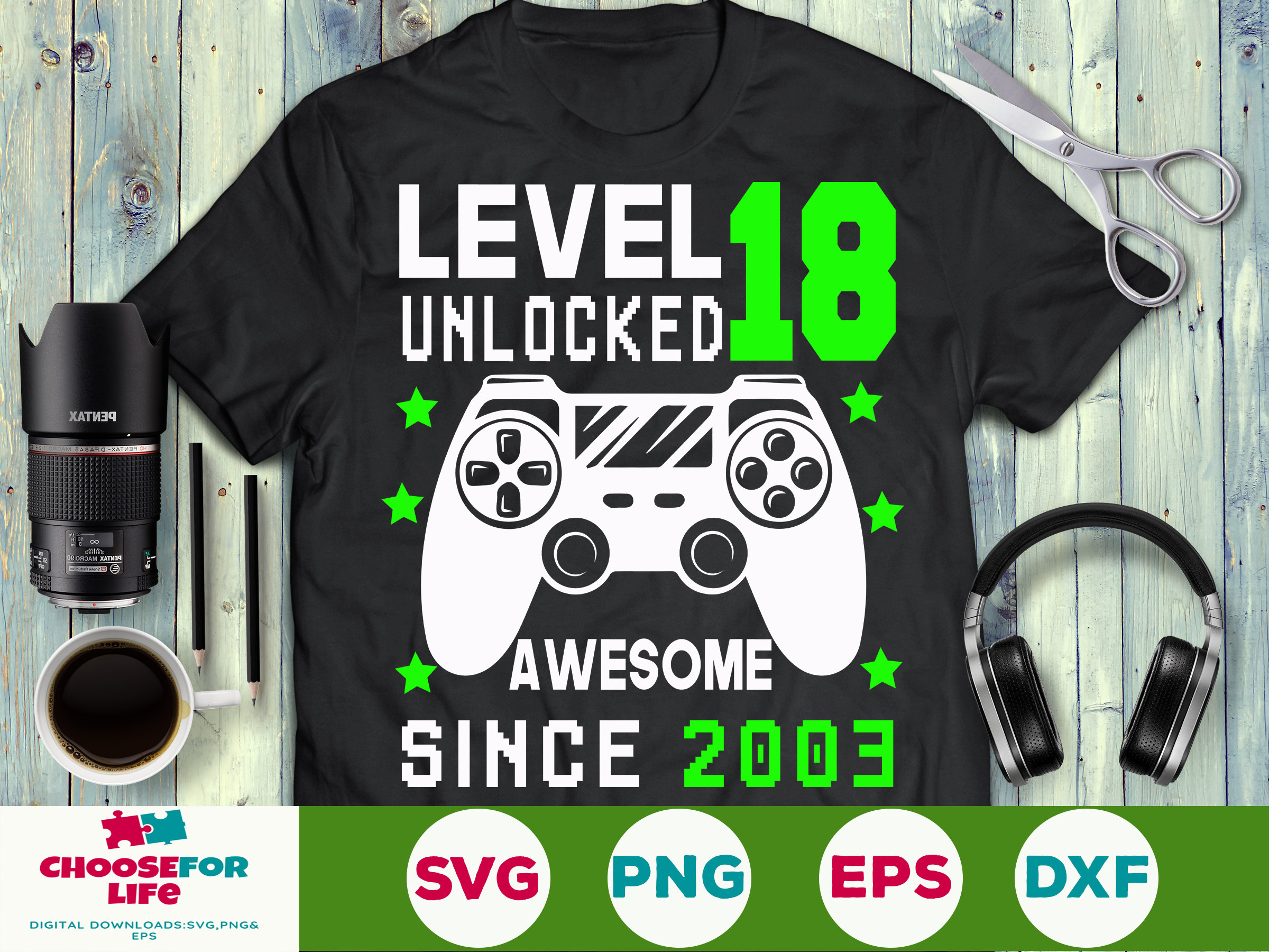 Level 18 Unlocked SVG 18th Birthday Boy Gamer 18 Years Old - Etsy