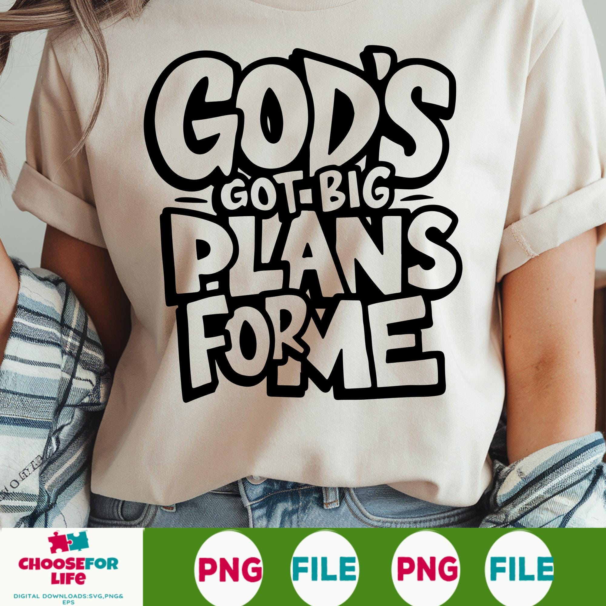 God’s Got Big Plans for Me PNG Christian Toddler Design, Bible Verse ...