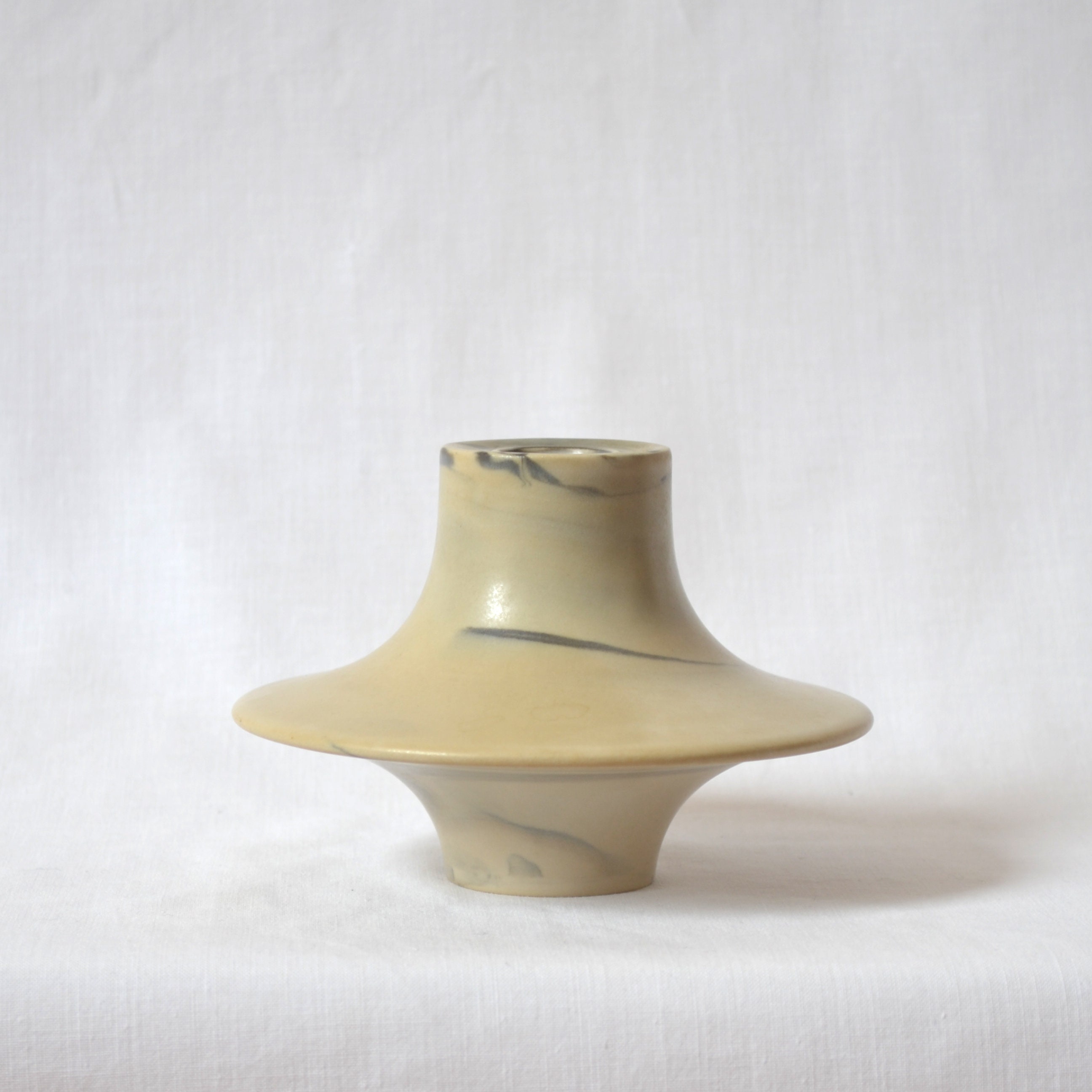 Karl Scheid for Rosenthal Porcelain Candlestick Holder Queenberry Marble Edition / Selb, Germany ...