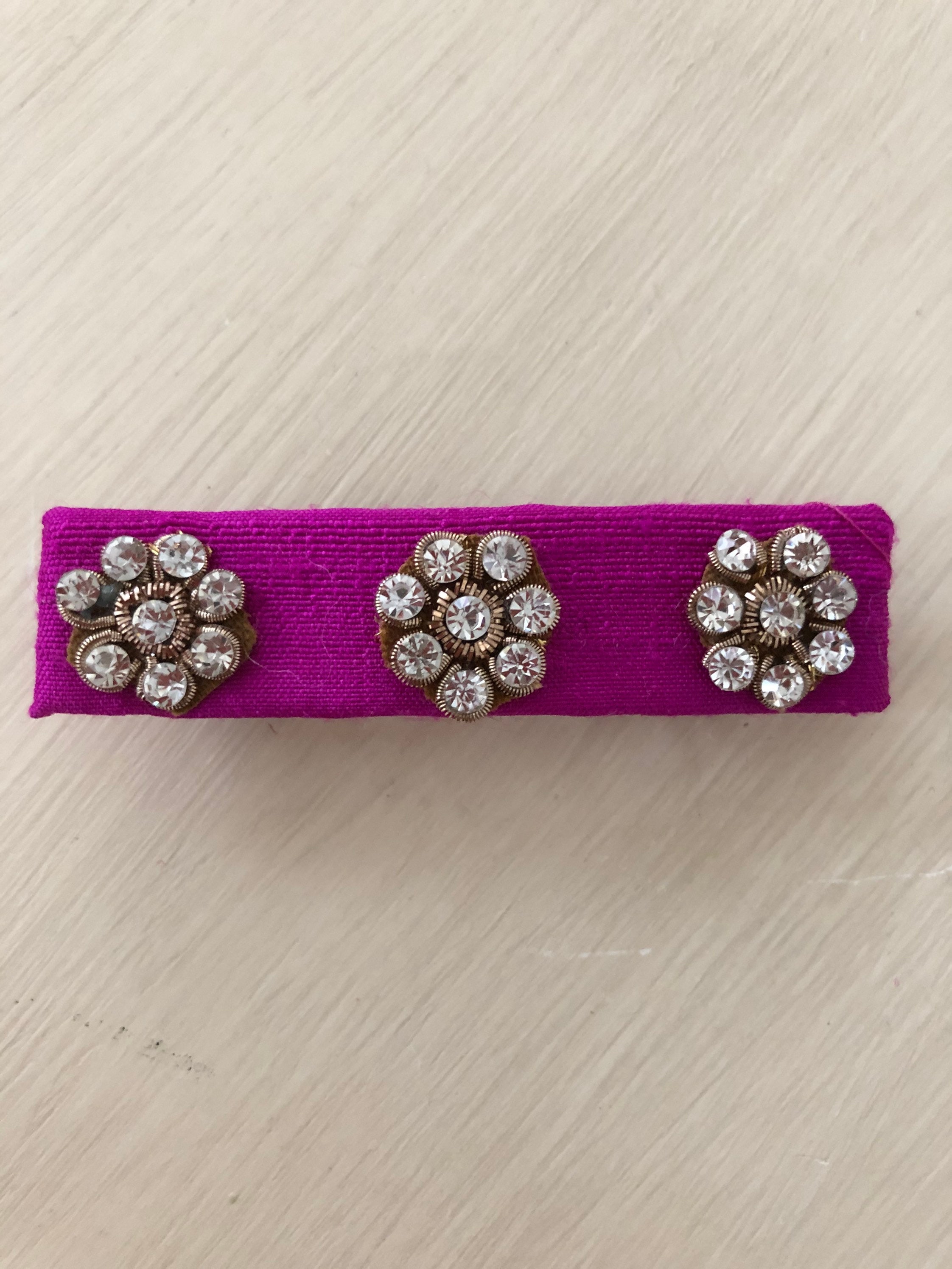Hot Pink and Sparkly Barrette | Etsy