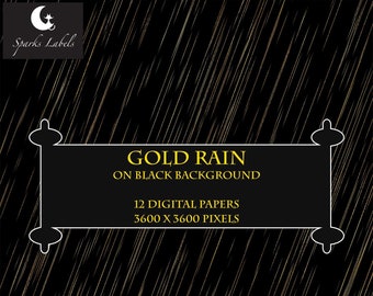 Rain Digital Papers | Etsy