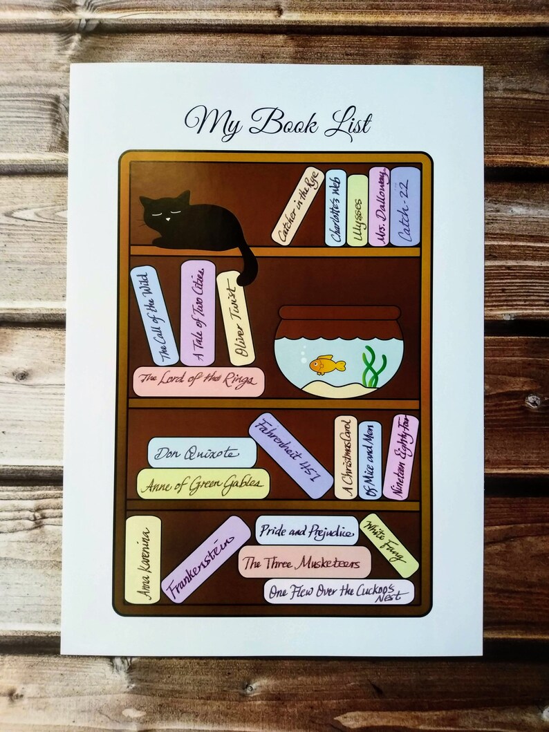 Printable Bookshelf Goals for Book Nerds | Book/reading Tracker ...