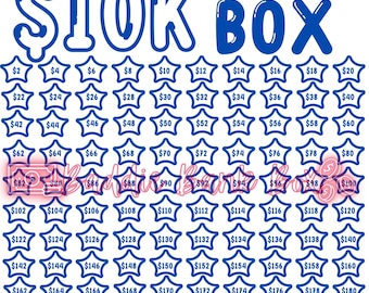 10K Money Savings Box Template | Editable Canva Smash Box Design ...