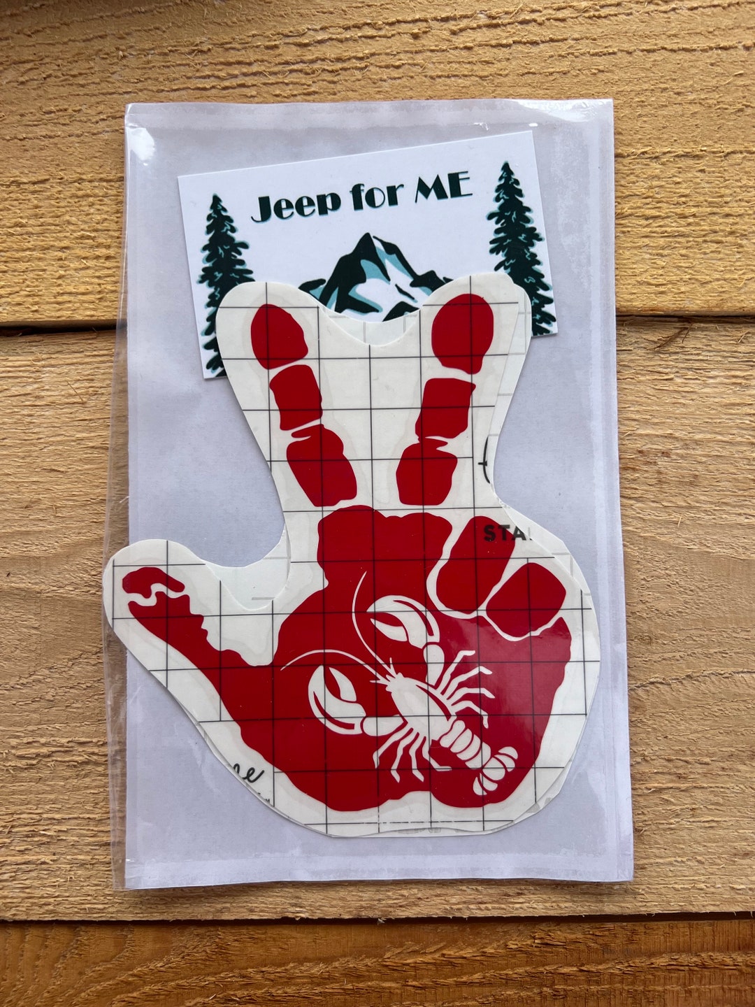 Lobster Jeep Wave Mirror Decal - Etsy