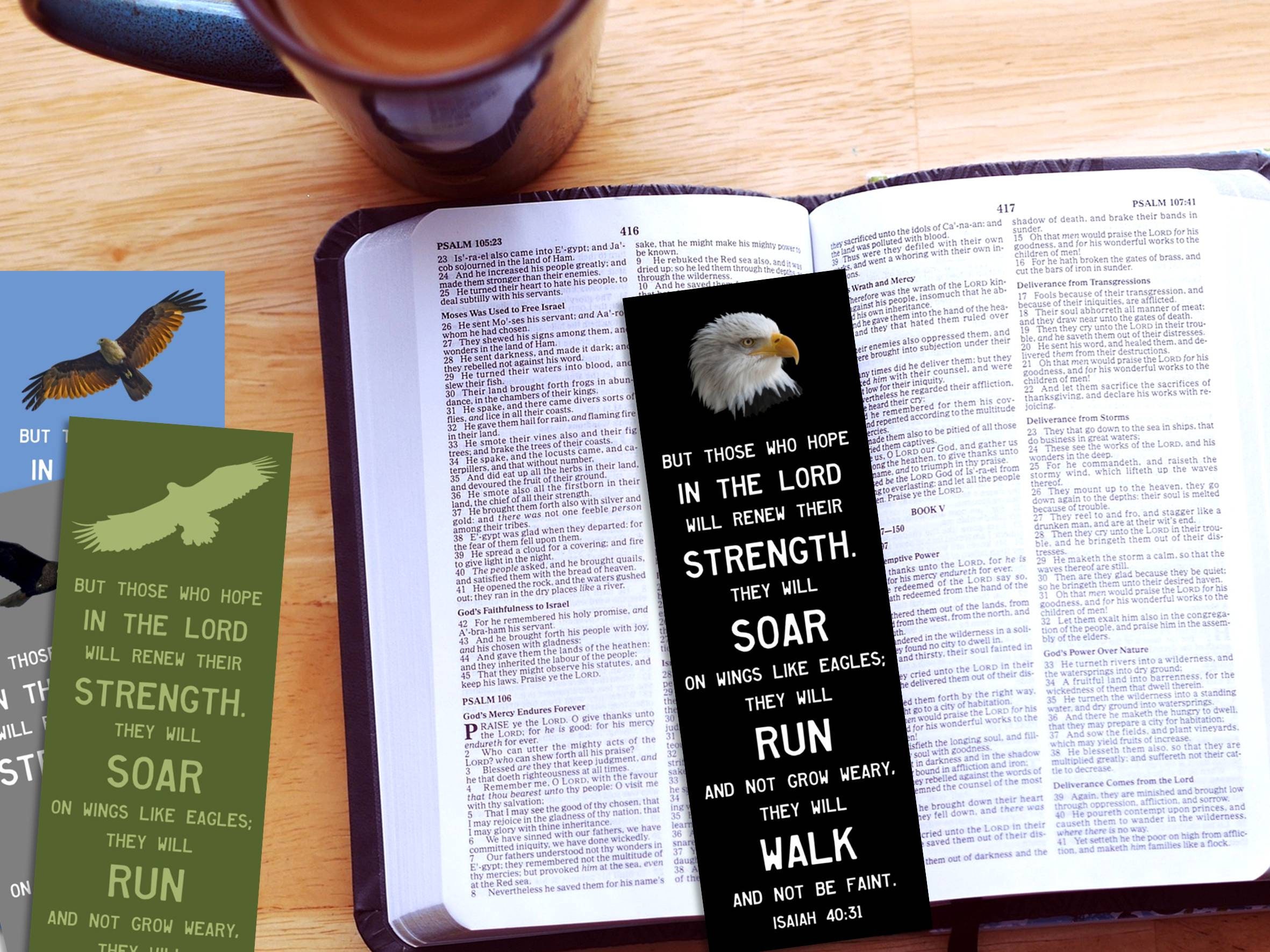 10 Bookmarks With an Encouraging Bible Verse, for Church, Bible Study ...
