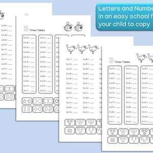 Times Tables Printable Worksheets X2 up to X7, Make Math Fun, Home ...
