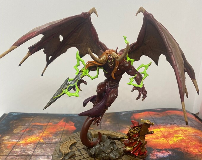 Painted 3D Printed Tiavelor Tyrant God Demon Devil Evil God - Etsy