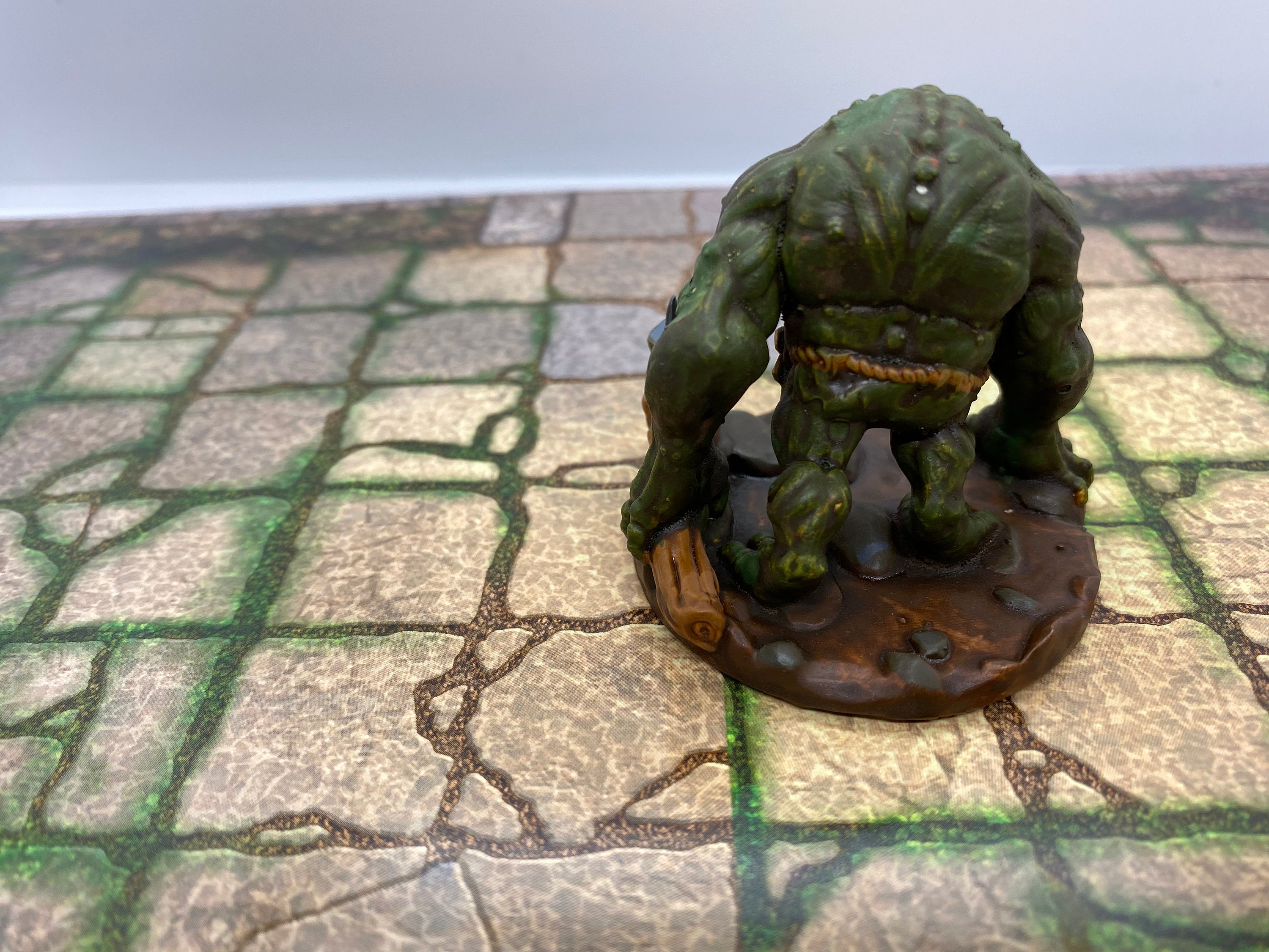 3D Printed Painted Cavern Troll Miniature Tabletop RPG, Dungeons and ...