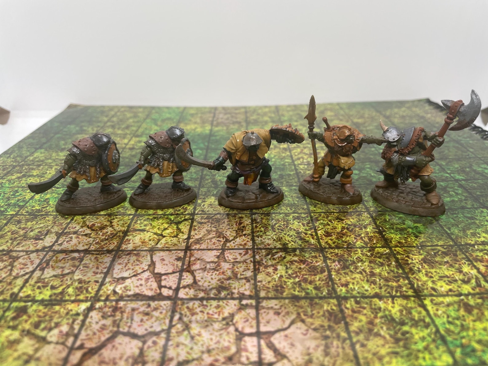 Painted Ragged Wound Orc Miniatures Tabletop RPG, Dungeons and Dragons ...