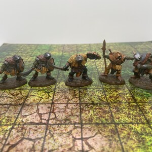 Painted Ragged Wound Orc Miniatures Tabletop RPG, Dungeons and Dragons ...