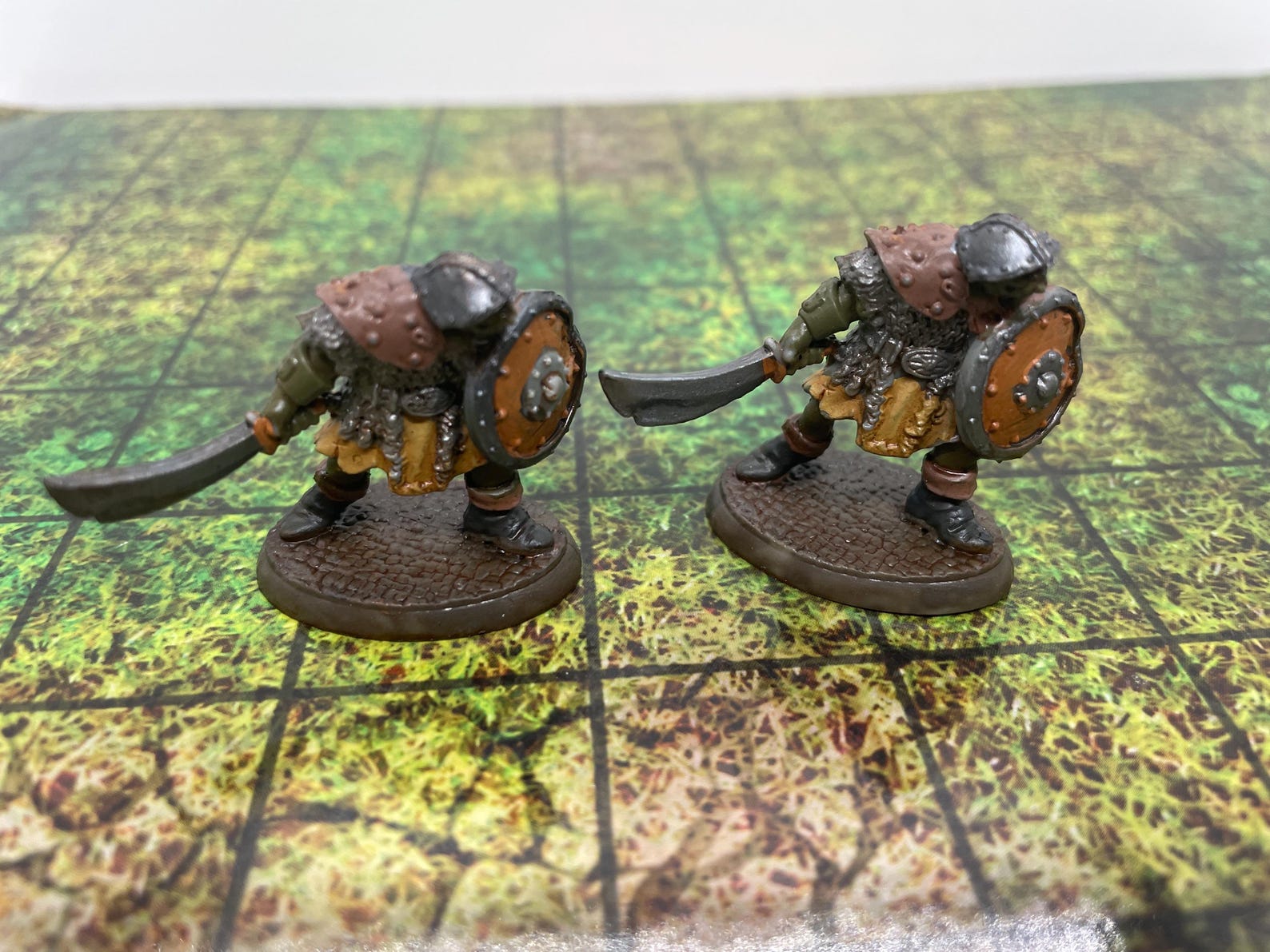 Painted Ragged Wound Orc Miniatures Tabletop RPG, Dungeons and Dragons ...