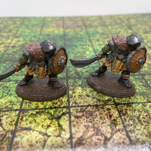 Painted Ragged Wound Orc Miniatures Tabletop RPG, Dungeons and Dragons ...