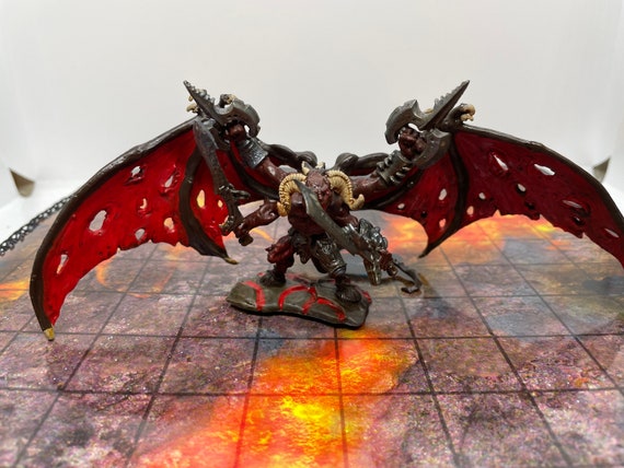 Painted Demon Miniature Tabletop RPG Dungeons and Dragons - Etsy