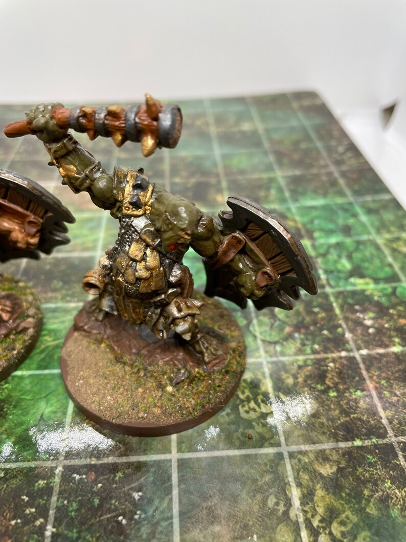 Painted Ogre Chieftain Miniatures Tabletop RPG Dungeons and - Etsy