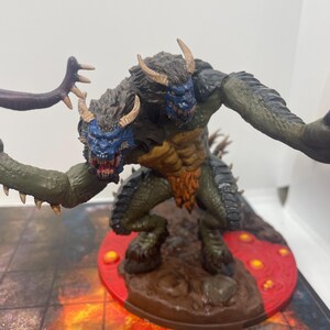 Painted Demogorgon Demonic Lasher Demon Lord Tabletop RPG, Dungeons and ...