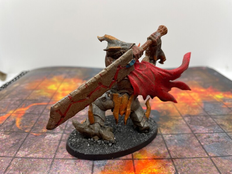 Painted 3D Printed Fire Giant Miniature smaller Size - Etsy