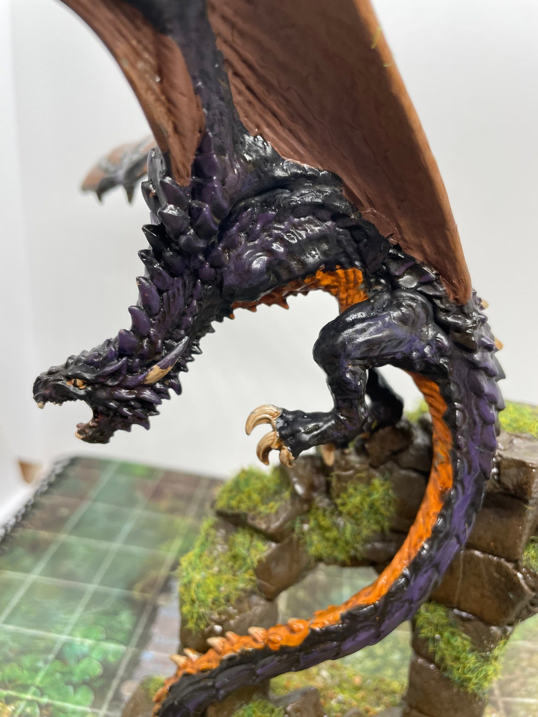 Painted Blacksting Wyvern Miniature - Tabletop RPG, Dungeons and ...