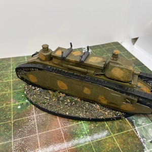 Painted 3D Printed French WW1 WW2 Char 2C Superheavy Tank Tabletop RPG ...