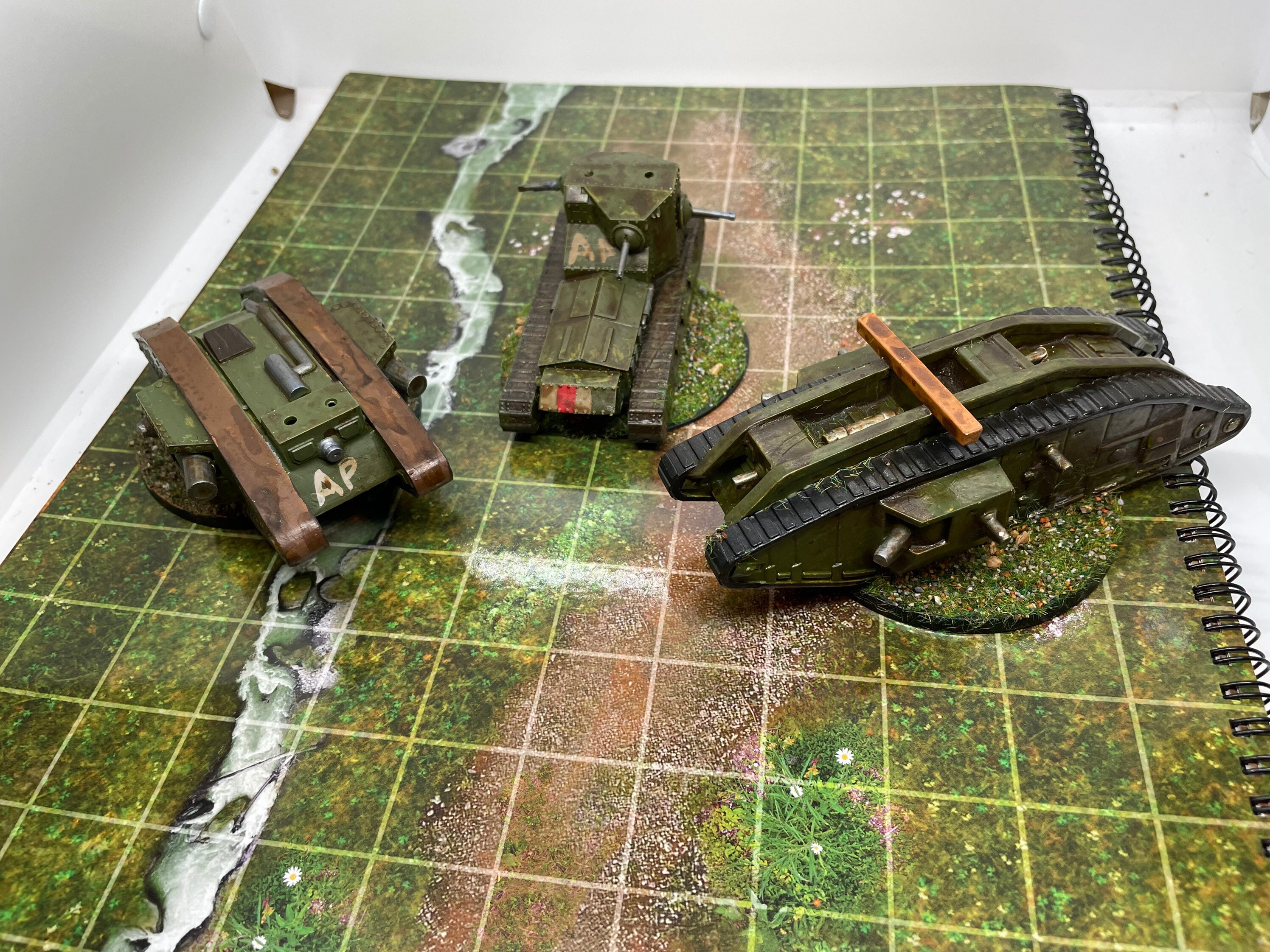 Painted 3D Printed WW1 British Tank Tabletop RPG Dungeons - Etsy UK