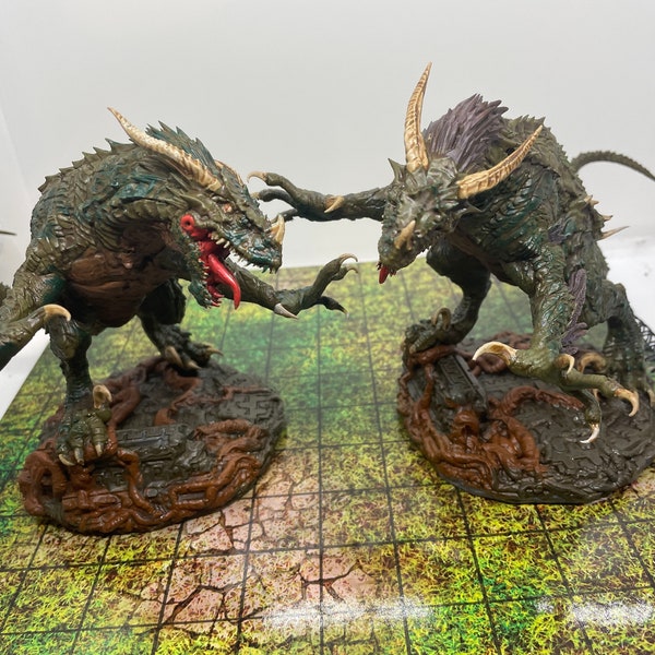 Painted Miniature Dungeons Dinosaur - Etsy