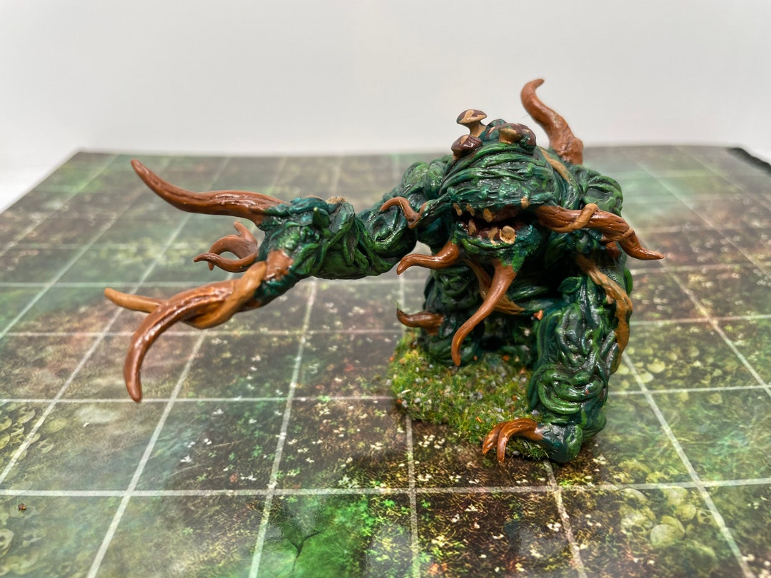 Painted Shambling Mound Miniature Tabletop RPG Dungeons and - Etsy